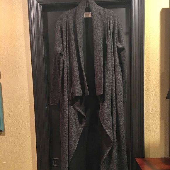 Basically Me | Sweaters | Charcoal Gray Duster | Poshmark